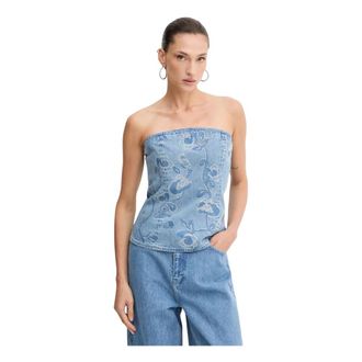 Rotate &Auml;rmelloses Top - - Tops - Damen - Blau - L