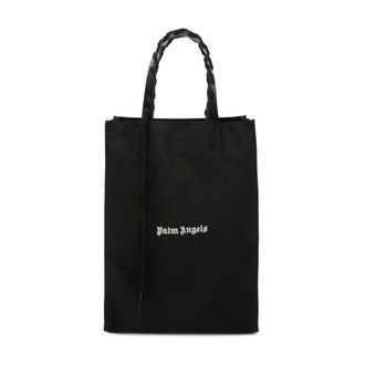 Palm Angels Homme, Sacs, Noir, Taille: ONE Size Logo Tote Bag
