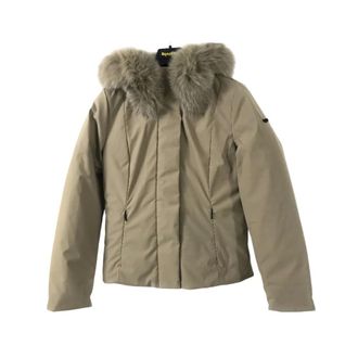 RefrigiWear Femme, Vestes, Beige, Taille: 44 FR Short Tech Fur Jacket