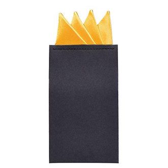 DonDon homme Pochette de costume pliée pour look parfait - Jaune