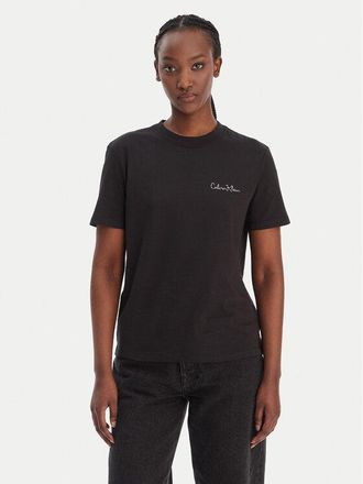 Calvin Klein Jeans T-Shirt LV047E809G Schwarz Classic Fit