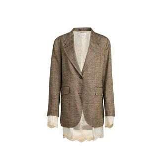 Our Legacy Blazer col tailleur en lin m&eacute;lang&eacute;