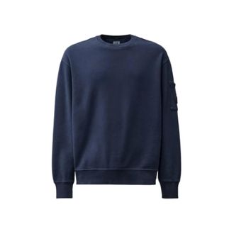C.P. Company Diagonaler Fleece-Sweatshirt - - Sweatshirts & Hoodies - Herren - Blau - L