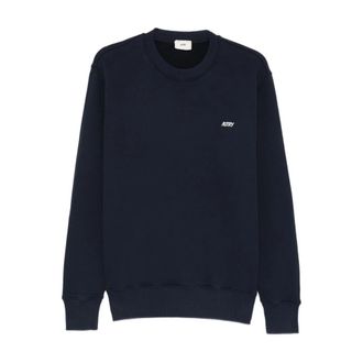 Autry Baumwoll-Sweatshirt mit Rundhalsausschnitt und Logo - - Sweatshirts & Hoodies - Herren - Blau - M
