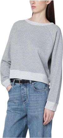 Victoria Beckham Femme, Sweatshirts et sweats &agrave; capuche, Gris, Taille: 42 FR Constance SweaT-shirt