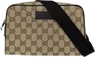 Gucci Sac banane bandouli&egrave;re Pre-owned - Homme - Pre-owned - Beige - Taille: ONE Size