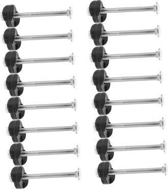 Pretyzoom 16 Satz Trampolin Schrauben Lange Ersatzschrauben mit Anti lösefunktion Schrauben und Muttern für Stabiles Sicheres Trampolin Einfache Montage