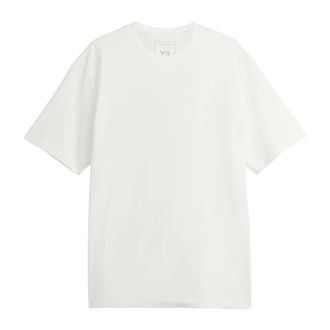 Yohji Yamamoto Homme, Tops, Blanc, Taille: L Jz0712 Graphic Short Sleeve Tee