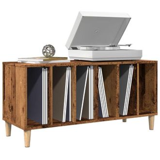 vidaXL vidaXL Armoire à disques vieux bois 100x38x48 cm bois dingénierie