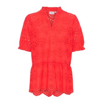 Saint Tropez GeleksaSZ Blouse - - Blouses & Shirts - Damen - Rot - XS