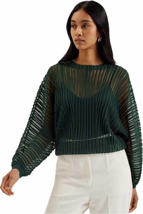 Ted Baker Oberteil f&uuml;r Damen, Jerseyware (Dunkelgr&uuml;n)