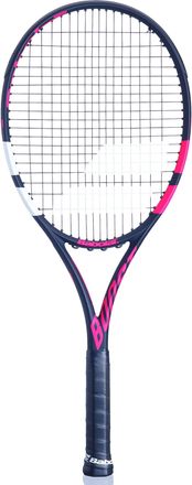 Babolat Boost Aero Strung Damen-Tennisschl&auml;ger f&uuml;r Erwachsene - Gr&ouml;&szlig;e 2, Schwarz/Rosa/Wei&szlig;