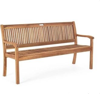 BIZZOTTO Noemi 3-Sitzer Bank aus Akazienholz 158x60x88