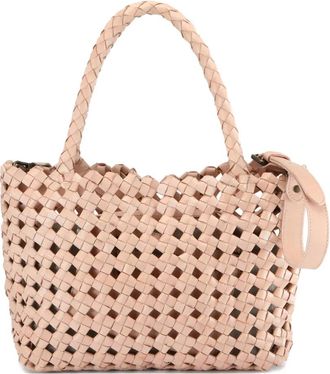 Officine Creative sac porté épaule Class en cuir tressé - Rose