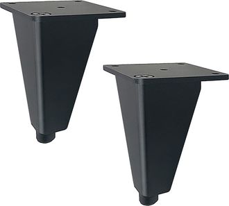 Generic 2 St&uuml;ck Metall-M&ouml;belf&uuml;&szlig;en, Verstellbare Quadratische Schrankbeine, Verdicktes Aluminium, Robuste Tisch Stuhlbeinverl&auml;ngerungen, Mit Fu&szlig;schutzkappe(Sch