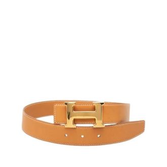 Herm&egrave;s Ceinture vintage en cuir Pre-owned - Femme - Pre-owned - Brun - Taille: ONE Size