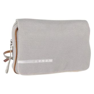 Prada Sac &agrave; dos vintage en toile Pre-owned - Femme - Pre-owned - Gris - Taille: ONE Size