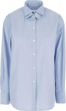 R&oacute;he Femme, Blouses et Chemises, Bleu, Taille: 34 FR Rohe Chemises