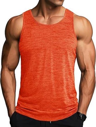 Magcomsen D&eacute;bardeur Homme Sport Tee Shirt sans Manche S&eacute;chage Rapide Respirant Marcel Homme Muscle Gym Gilets