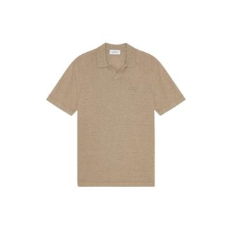 Les Deux Emmanuel Strick-Polo - - Tops - Herren - Braun - XL