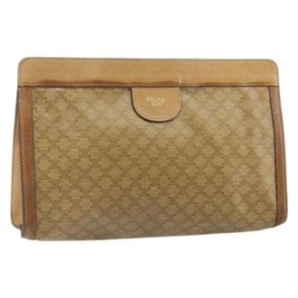 Celine Sac Clutch Vintage Pre-owned - Femme - Pre-owned - Beige - Taille: ONE Size