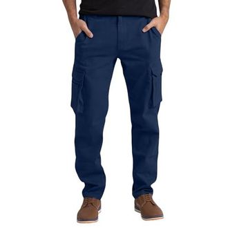 Generic Pantalon cargo classique en serg&eacute; serg&eacute; pour homme - Avec poches - Cordon de serrage - Pantalon de travail - Baggy - Couleur unie - Avec poches - Cord