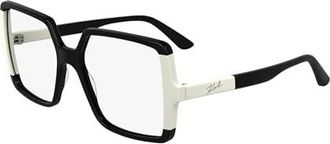 Karl Lagerfeld Lunettes de Vue KARL LAGERFELD KL6169 006 BLACK/WHITE 54/17/140 Femme