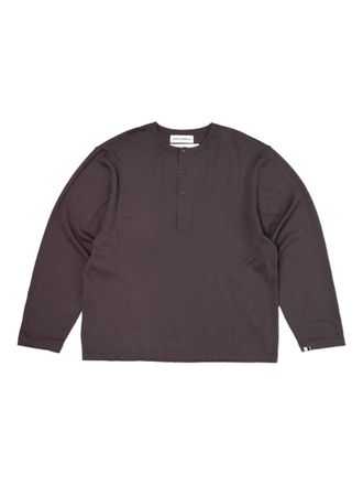 Extreme Cashmere haut N&ordm; 407 &agrave; manches longues - Gris
