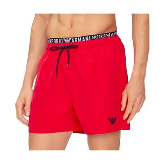 Emporio Armani Homme, Maillots de bain, Rouge, Taille: S Eagle Maillot de bain