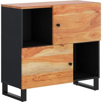 vidaXL Buffet avec 2 portes 80x33x75 cm bois massif dacacia vidaXL