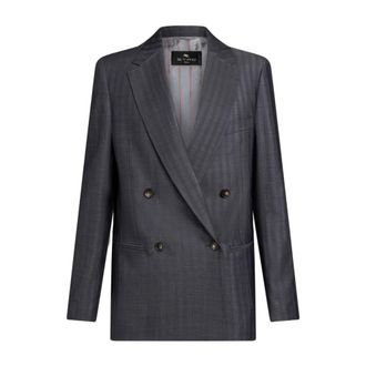 Etro Femme, Vestes, Bleu, Taille: 38 FR Blouses