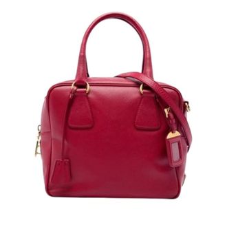 Prada Sac bandouli&egrave;re Saffiano Pre-owned - Femme - Pre-owned - Rouge - Taille: ONE Size