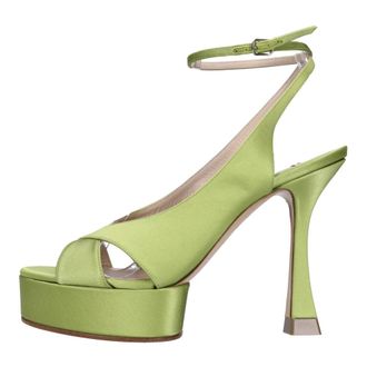 Casadei Satin Sandalen - - Shoes - Damen - Gr&uuml;n - 37 EU