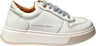 Alexander Smith Femme, Chaussures, Blanc, Taille: 36 EU Pelle Baskets