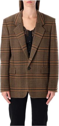 Saint Laurent Damen, Jacken, Braun, XSGr&ouml;&szlig;e