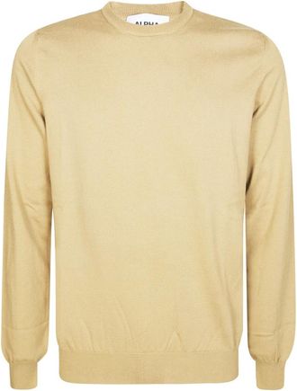 Alpha Studio Homme, Pulls, Beige, Taille: 2XL T-shirt Girocollo ML