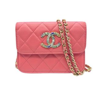 Chanel Sac port&eacute; &eacute;paule Pre-owned Matelass&eacute; - Femme - Pre-owned - Rose - Taille: ONE Size