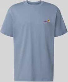 Carhartt Work in Progress Regular Fit T-Shirt aus reiner Baumwolle Modell American Script