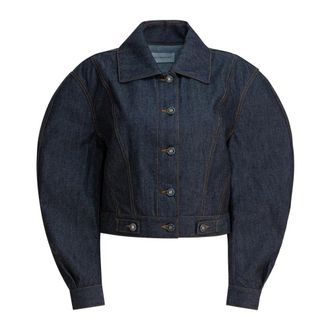 Givenchy Back-to-front Cocoon Jacke aus Raw Denim - - Jackets - Damen - Blau - XS