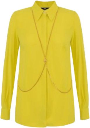 Elisabetta Franchi Femme, Blouses et Chemises, Jaune, Taille: 38 FR Elisabetta Franchi Chemises