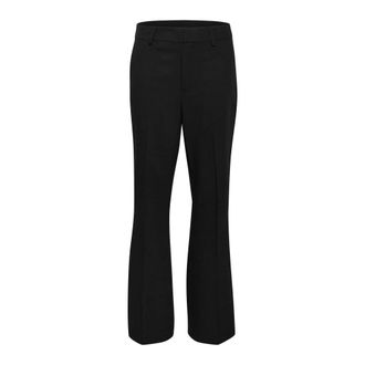 Kaffe Ausgestellte Schwarze Hose Stilvolles Modell - - Trousers - Damen - Schwarzk - M