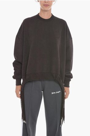 AMBUSH Brushed-cotton MULTICORD Crewneck Sweatshirt with Logo embro size Xs