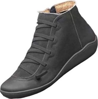 Generic Bottes de marche imperm&eacute;ables pour femme - Bottes de cheville coupe large - Soutien de la vo&ucirc;te plantaire - Semelle souple confortable - Chaussures or