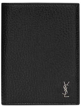 Saint Laurent Cassandre Card Case - Black