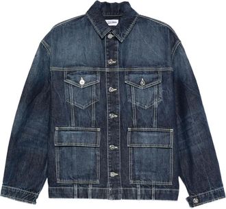 Jean Paul Gaultier Jeansjacke mit tiefen Schultern - Blau