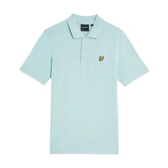 Lyle & Scott Bedrucktes Kurzarm-Poloshirt - - Tops - Herren - Blau - XL