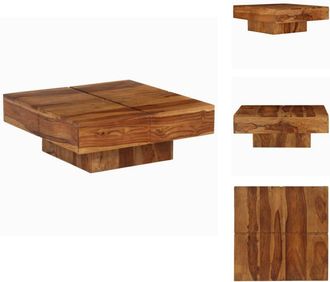 vidaXL Couchtisch 80x80x30 cm Massivholz Akazie - Couchtisch - Wohnzimmertisch - Akzenttisch - Holzmöbel - Akazienholzmöbel