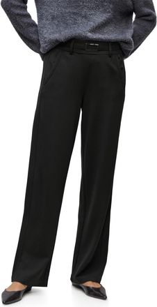 Street One Damen 3817213 Straight Leg Hose mit Detail, Black, 42W x 32L