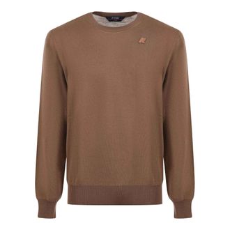 K-Way Pull Sebastien en laine m&eacute;rinos - Homme - Pulls - Brun - Taille: M