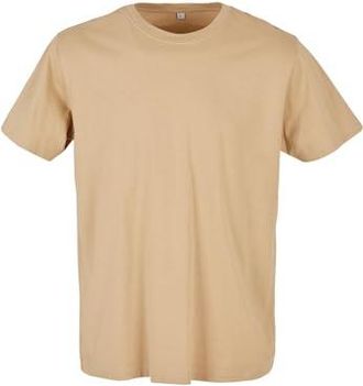 Build Your Brand T-Shirt Basique &agrave; col Rond en Coton pour Homme - Coupe Droite - Tailles XS &agrave; 5XL, Beige uni, M